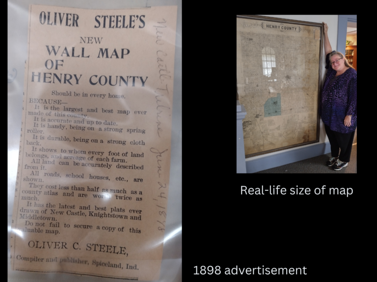 New Castle, 1897, O.C. Steele Wall Map – Henry County Historical ...